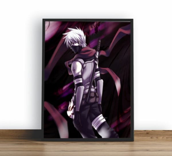 Quadro Decorativo Poster Ninja Kakashi Naruto | MadeiraMadeira