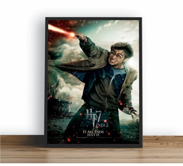 Quadro Dec Poste Harry Potter E As Reliqueias Da Morte Pt2 | MadeiraMadeira