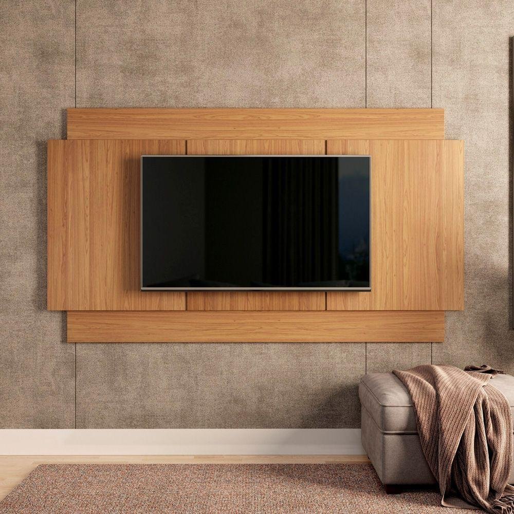 Painel Home Theater Tv 70 75 Polegadas Para Sala 2,20 Freijó ...
