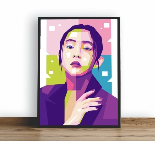 Quadro Decorativo Poster Cantora Red Velvet Art Kpop | MadeiraMadeira