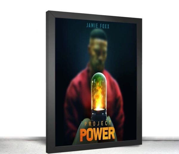 Quadro Decorativo Poste Project Power Pilula Do Poder Retro | MadeiraMadeira