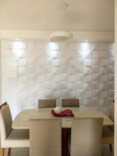 Revestimento 3d Plástico Para Parede Decoração 50x50cm Cubos ...