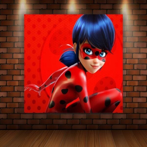 Painel de Festa Lady bug 2 - 2x2m | MadeiraMadeira