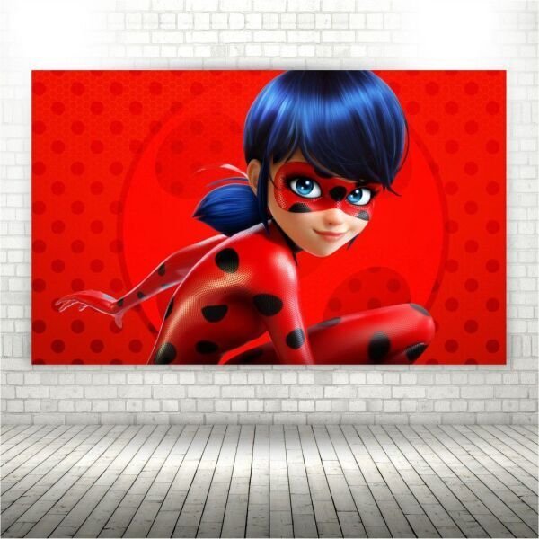 Painel de Festa Lady bug 2 - 2x1m | MadeiraMadeira
