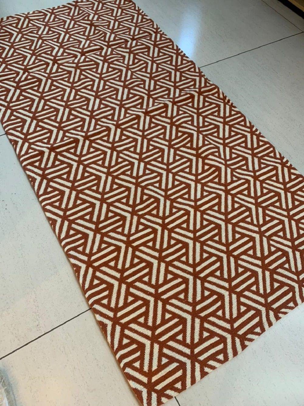 Tapete Tear 1,00 x 1,50 Triplicidade - Terracota | MadeiraMadeira