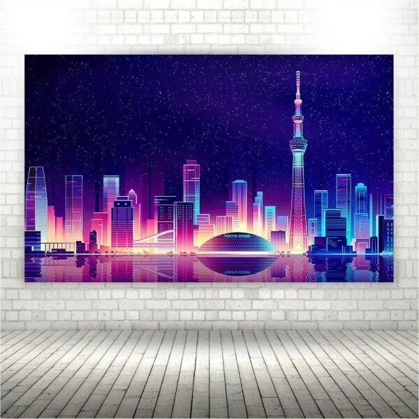 Painel de Festa Neon 1 - 3x2m | MadeiraMadeira