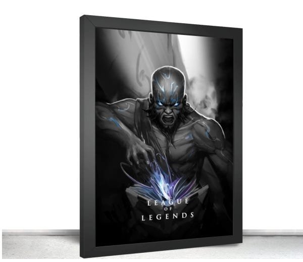 Quadro Decorativo Poste League Of Legends Ryze Mago | MadeiraMadeira