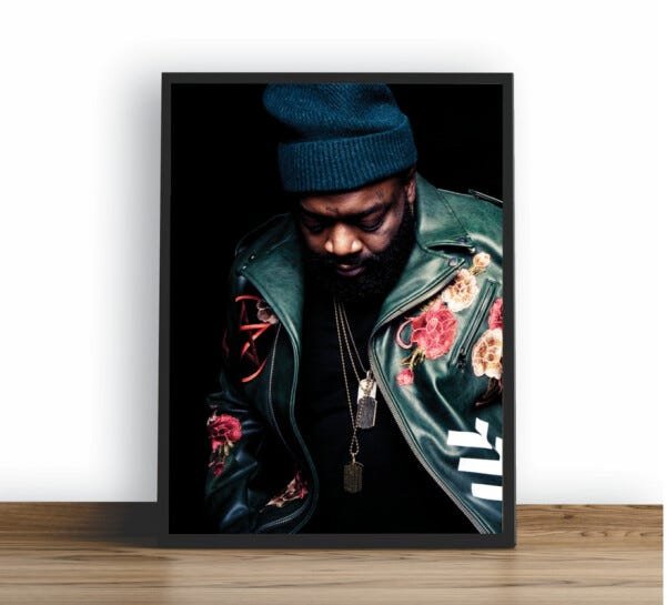 Quadro Decorativo Poste Rick Ross Poster Classico Rep | MadeiraMadeira