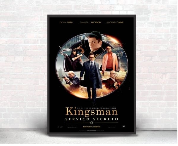 Quadro Decorativo Poste Kingsman Serviço Secreto Classico | MadeiraMadeira