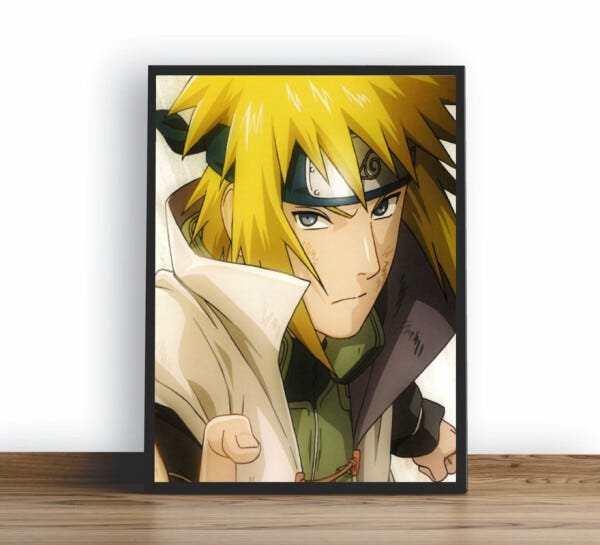 Quadro Decorativo Poster Minato Uzumaki Anime Naruto | MadeiraMadeira
