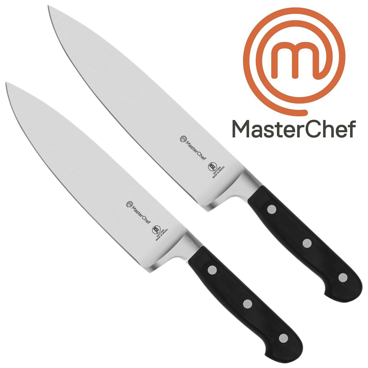 Kit Faca do Chef 6 e 8 MasterChef Profissional Inox Forjada ...