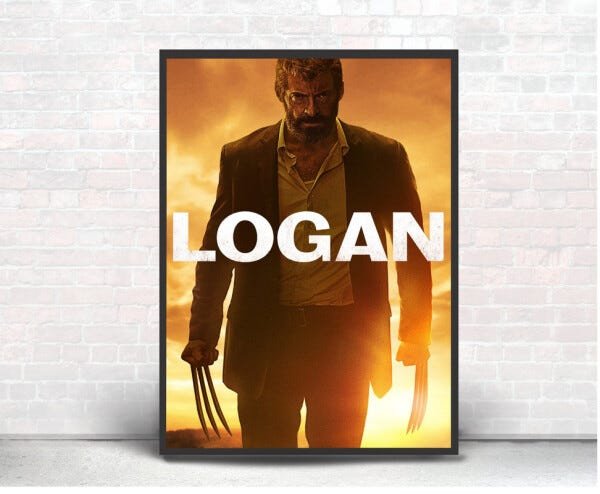 Quadro Decorativo Poste Logan Hug Jeckman Wolverine Retro | MadeiraMadeira