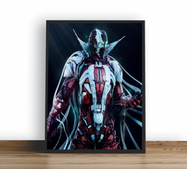 Quadro Decorativo Poster Spawn Heroi | MadeiraMadeira