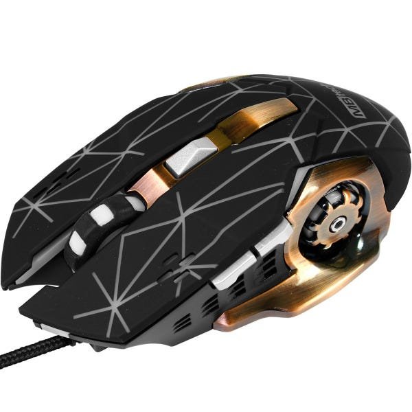 Mouse Optico Gamer Com Fio Computador Laptop Notebook Jogos ...