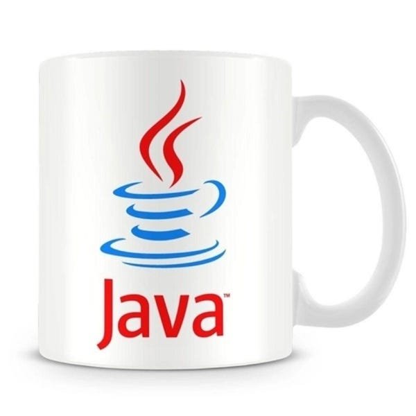 Caneca Reta Personalizada Programador Java | MadeiraMadeira