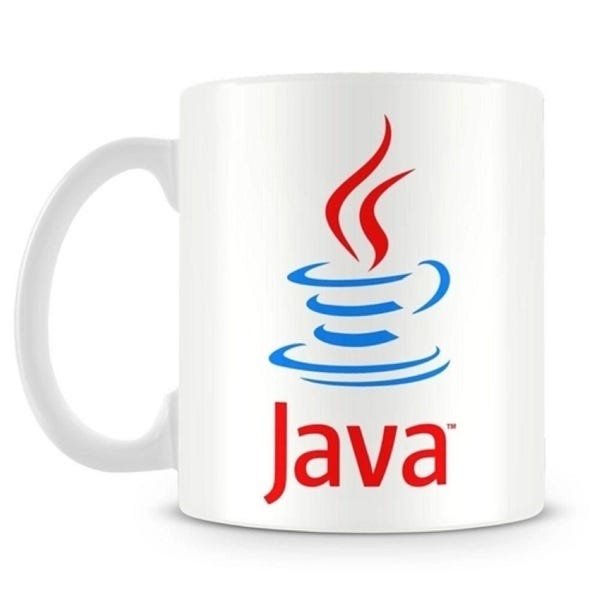 Caneca Reta Personalizada Programador Java | MadeiraMadeira