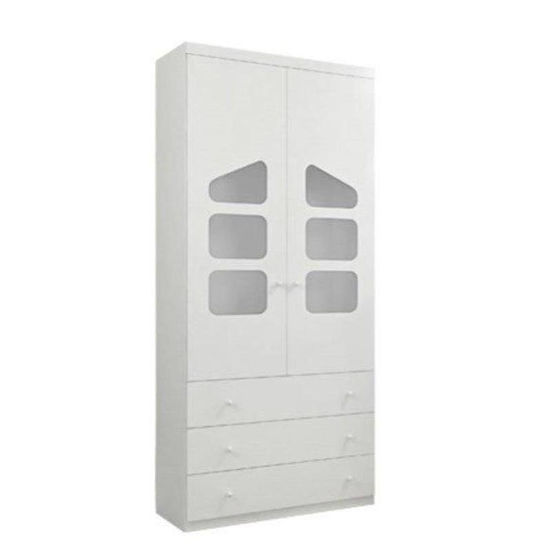 Guarda Roupa Infantil 02 Portas e 03 Gavetas Eloísa Branco - Phoenix ...