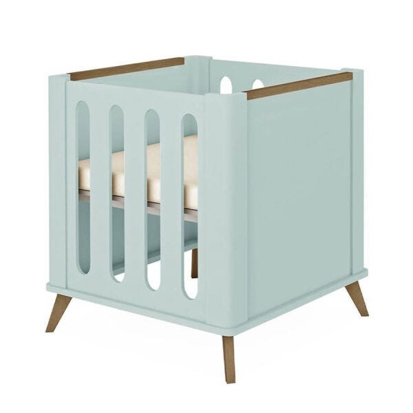Berço Cicero com Regulagem Menta Acetinado Ool | MadeiraMadeira