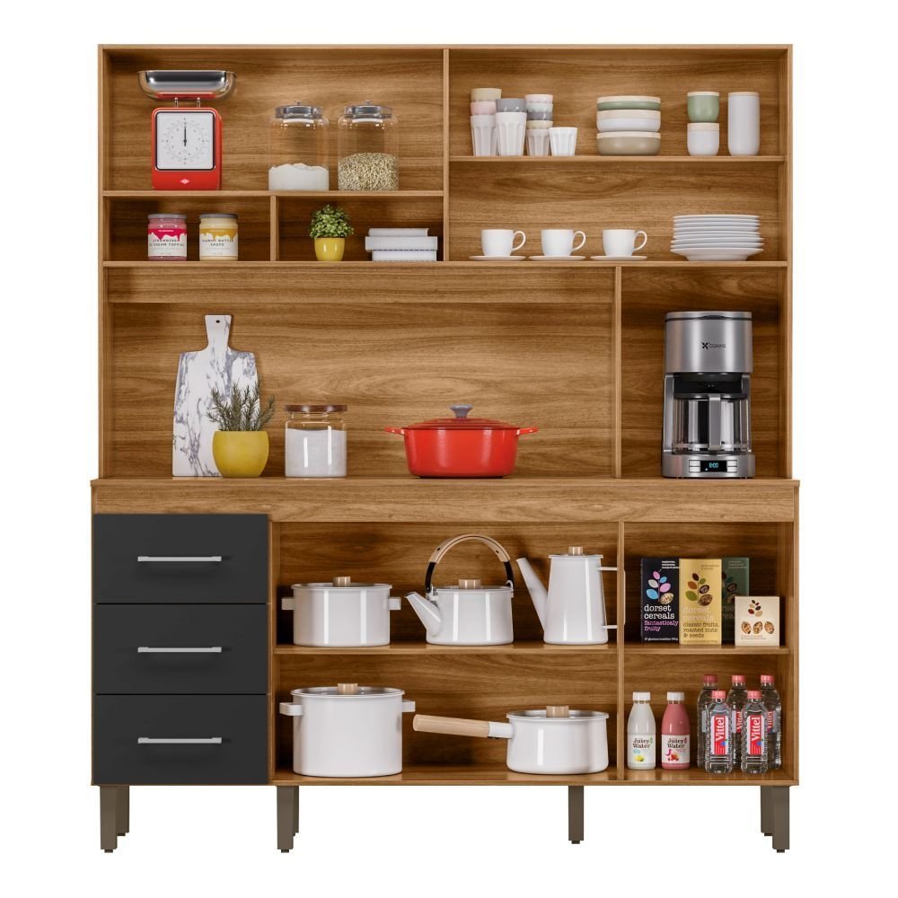 Kit Afonso Nature Preto | MadeiraMadeira