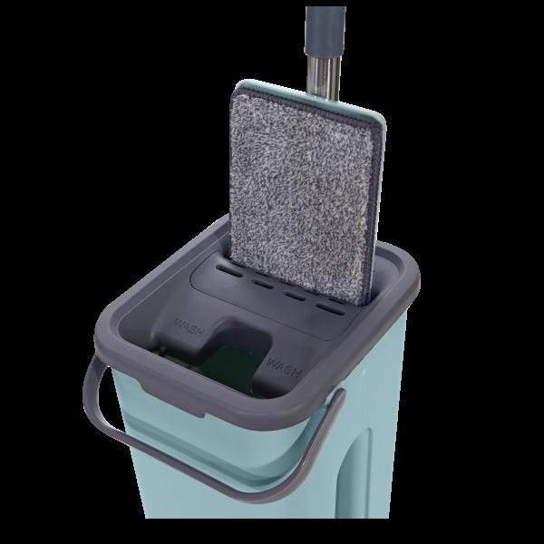 Jogo rodo mopi 2 flat mop limpeza piso multiuso lava e seca ...
