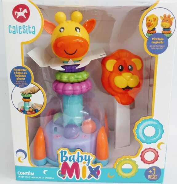 Brinquedo De Encaixe Baby Mix Roxo Calesita 863 | MadeiraMadeira