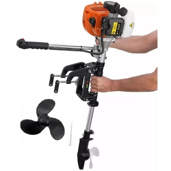 Rabeta Completa 2 tempos+ Motor Barco Bote Popa Siga Tools | MadeiraMadeira