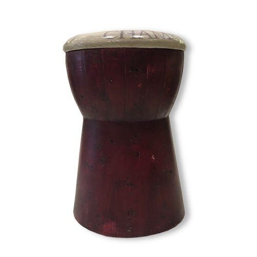 Puff Tematico de Champagne/ Base de Metal e Assento Estofado na Cor ...