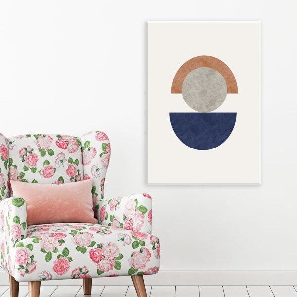 Tela Decorativa Círculos Gigante | MadeiraMadeira