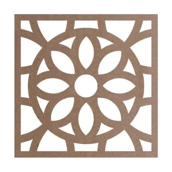 Kit 12 peças Painel Vazado Cobogó MDF modelo Caribe | MadeiraMadeira