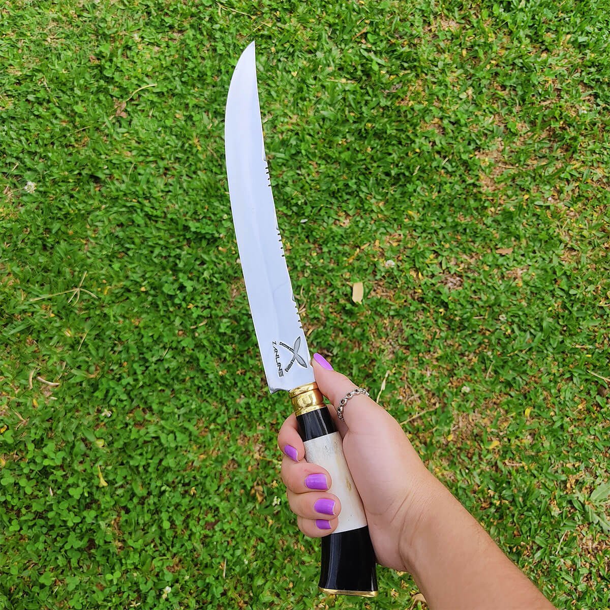 Faca Estilo Chef Nusret Gökçe 3mm Salt Bae Churrasco Artesanal 10' Aço ...