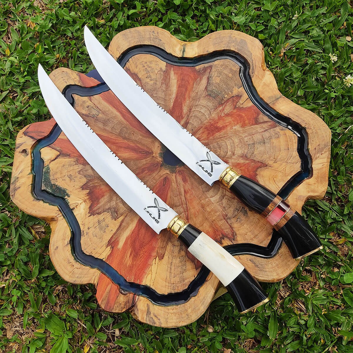 Faca Estilo Chef Nusret Gökçe 3mm Salt Bae Churrasco Artesanal 10' Aço ...