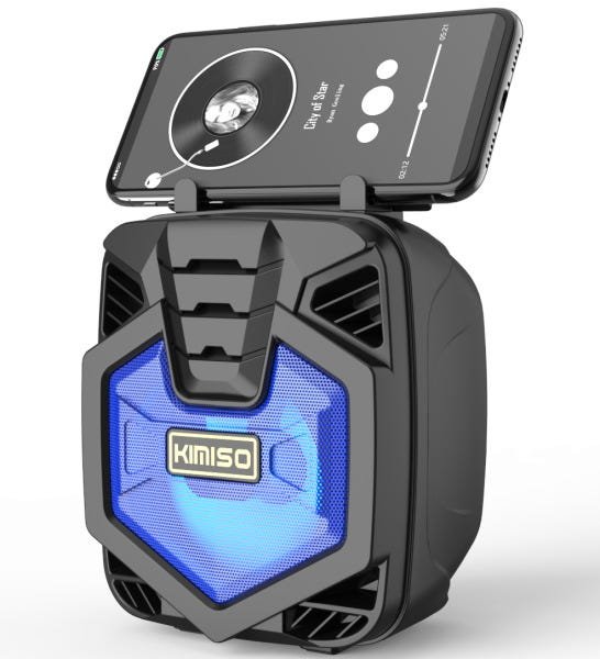 Caixa de Som Portátil Wireless Bluetooth Kimiso Kms-1186 Azul ...