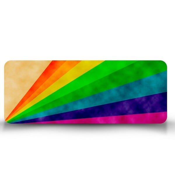 Mouse Pad Gamer LGBT Bandeira - 90cm x 35cm | MadeiraMadeira