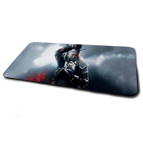 Mouse Pad Gamer The Witcher Geralt of Rivia - 90cm x 35cm | MadeiraMadeira