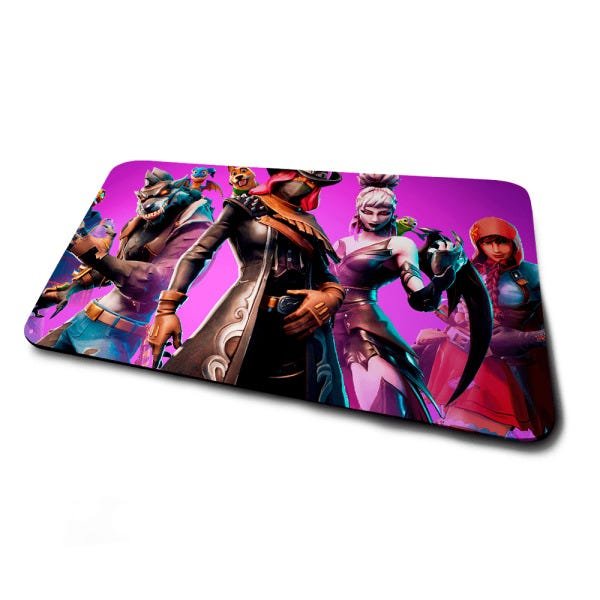Mouse Pad Gamer Fortnite Skins - 60cm x 35cm | MadeiraMadeira
