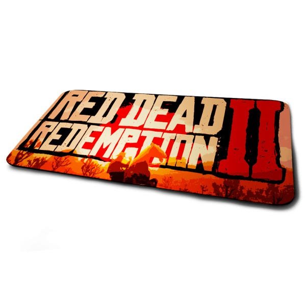 Mouse Pad Gamer Read Dead Redemption 2 Por do Sol - 90cm x 35cm ...