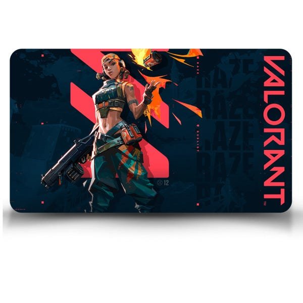 Mouse Pad Gamer Valorant Raze - 70cm x 35cm | MadeiraMadeira
