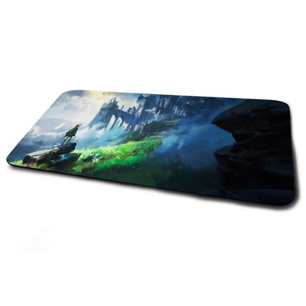 Mouse Pad Gamer Zelda Breath of The Wild Paisagem - 90cm x 35cm ...