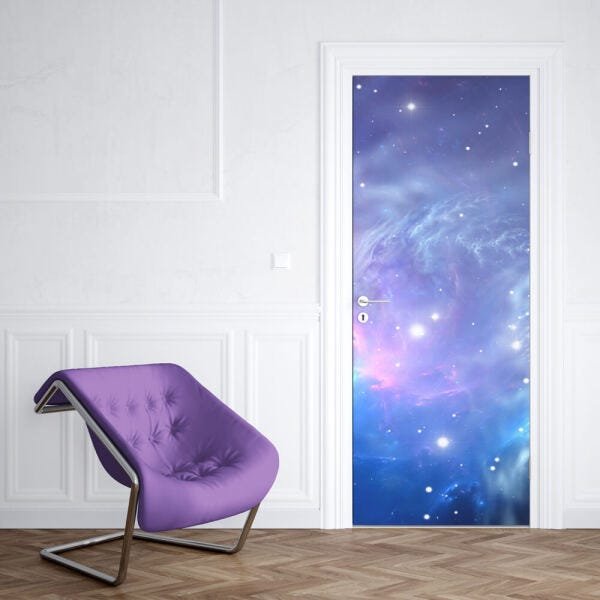 Adesivo de Porta Cosmos - G - 90cm x 210cm | MadeiraMadeira