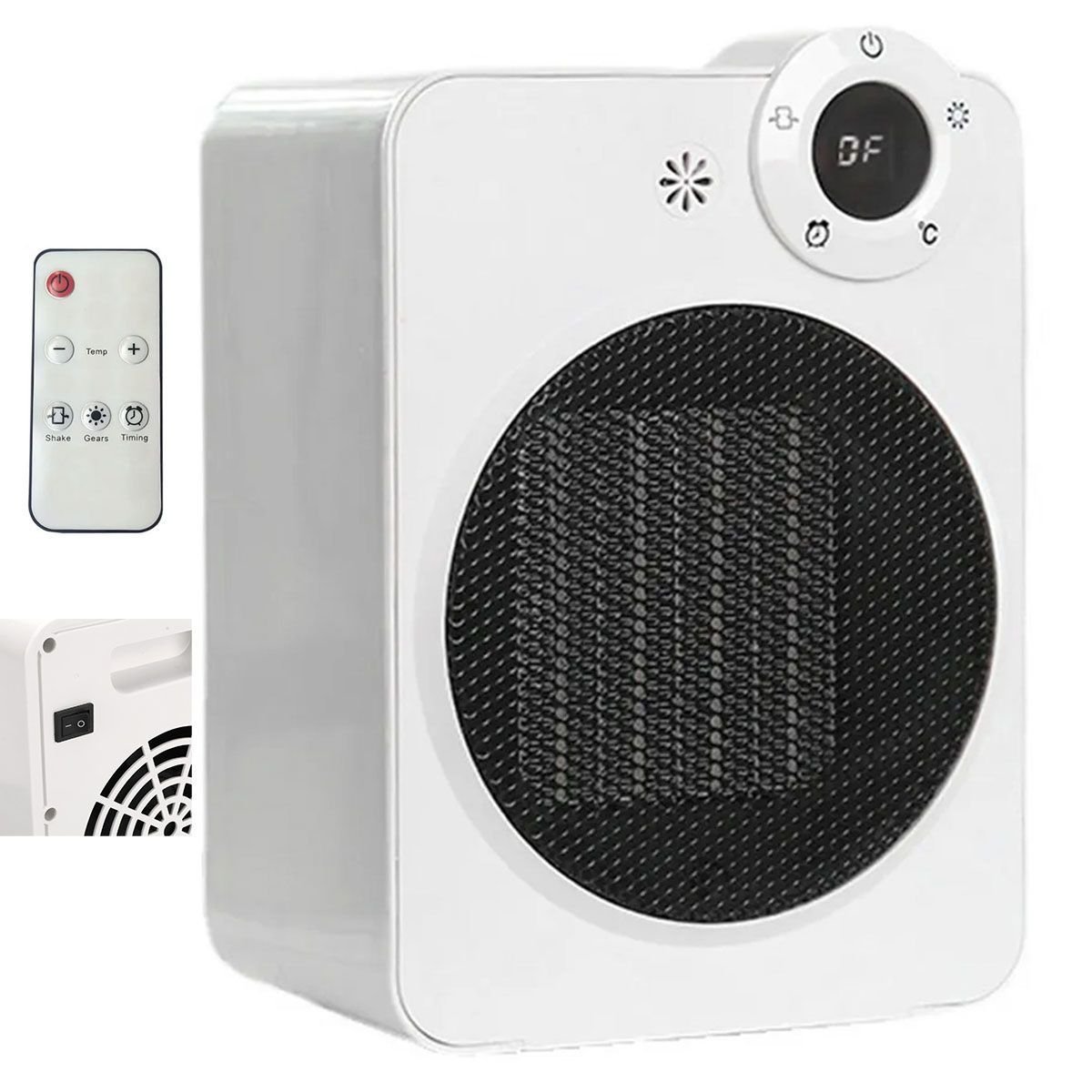 Aquecedor Eletrico Display Digital Controle Angulo 70 Graus Temperatura ...