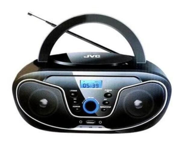 Micro System Portátil Jvc N327 Cd USB Bluetooth Aux Rádio FM ...