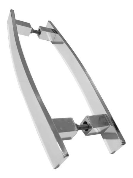 Puxadores Curvo Duplo 60 Cm 4x1 Cm Maciço Luxo | MadeiraMadeira