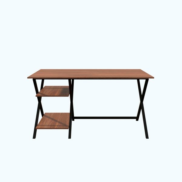Mesa de Metalon e Madeira Home Office Mesa Scalene - Coleção Aquarela ...