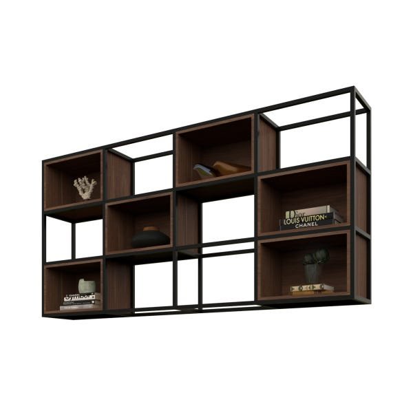 Estante De Metalon e Madeira Ciment - Coleção Aquarela - Rosa Milkshake ...