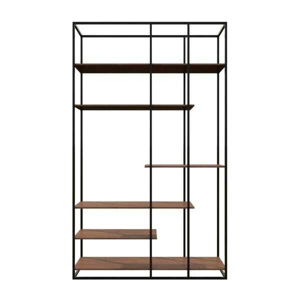 Estante de Metalon e Madeira para Sala de Estar Oasis Rosa Milkshake ...