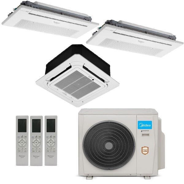 Ar-Condicionado Multi Split Inverter Springer Midea 27.000 BTUs (2x Evap Cassete 1 Via 9.000 ...