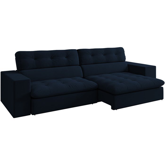 Sofa Retratil E Reclinavel 3 Lugares 246 cm Eldorado SL 948 Veludo Moll ...