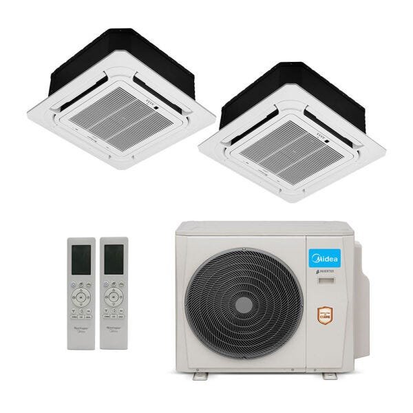 Ar-Condicionado Multi Split Inverter Springer Midea 27.000 BTUs (2x Evap Cassete 4 Vias 18.000 ...