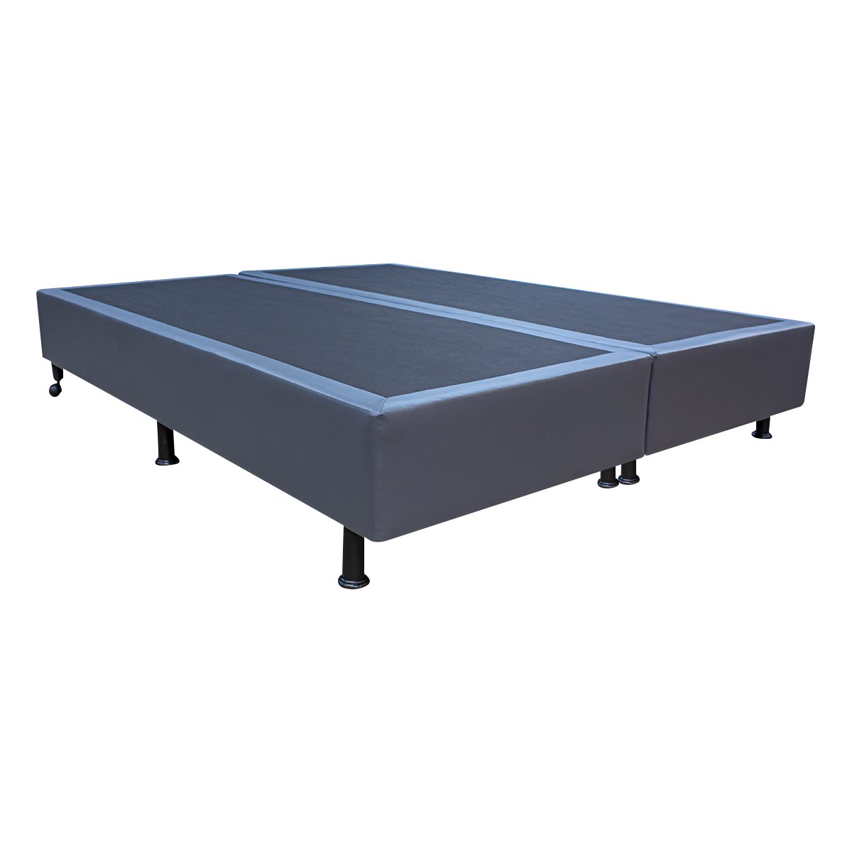 Base Cama Box Casal King Size Corano Cinza SkyBox | MadeiraMadeira