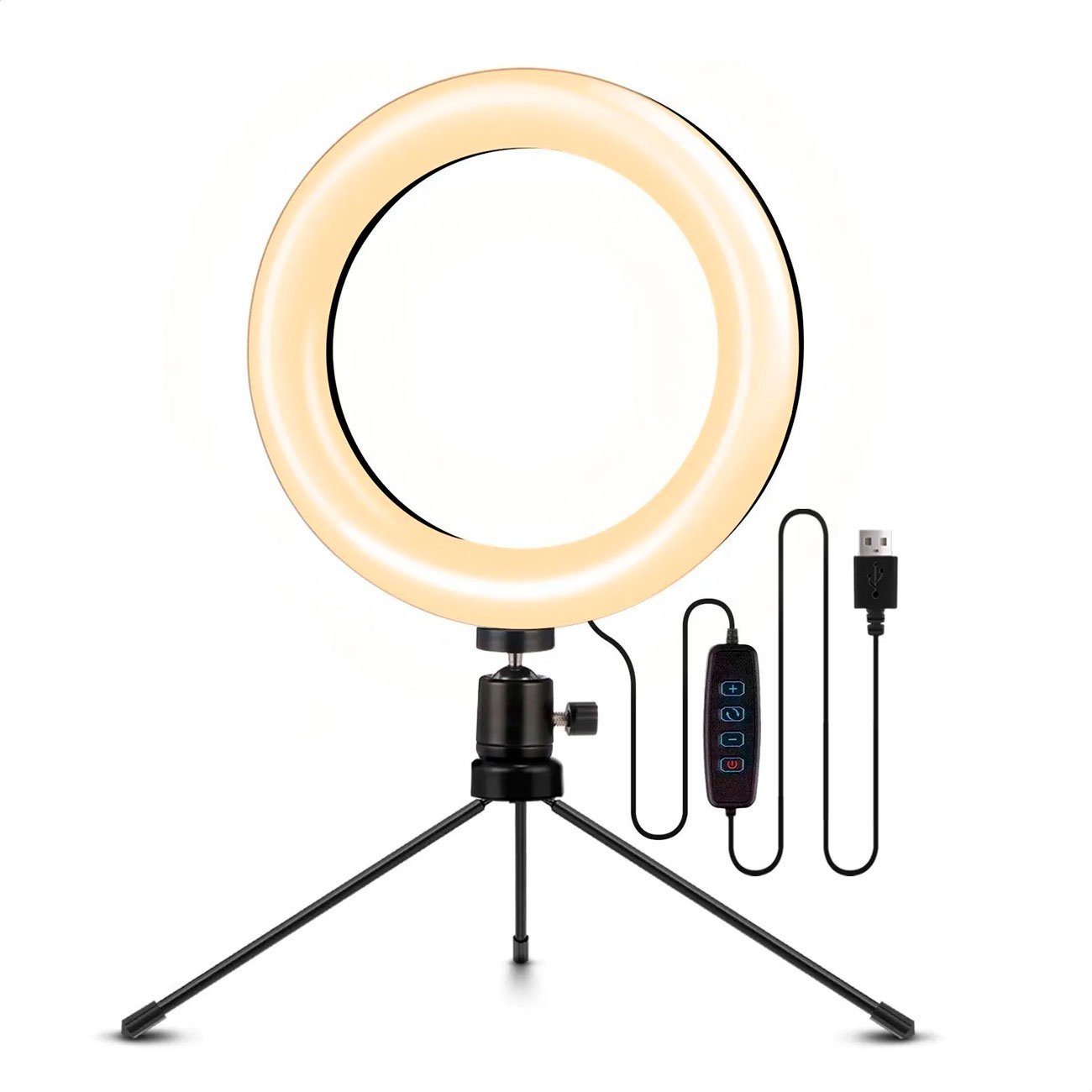 Ring Light Led Mesa Iluminador Pequena Tripé 6 Polegada 16cm U UNICA UNICA | MadeiraMadeira